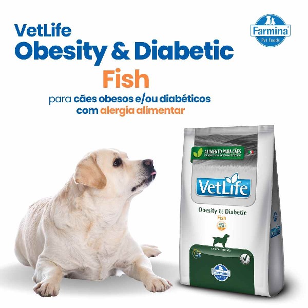 Farmina Pet Foods - Vet Life Obesity & Diabetic para Cães